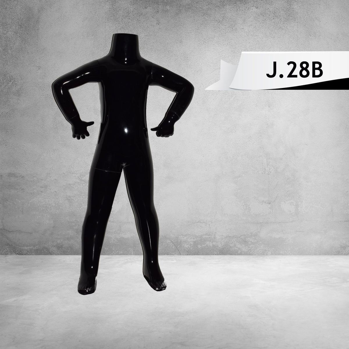 Headless Kids Mannequin Black — Golden Lock Co
